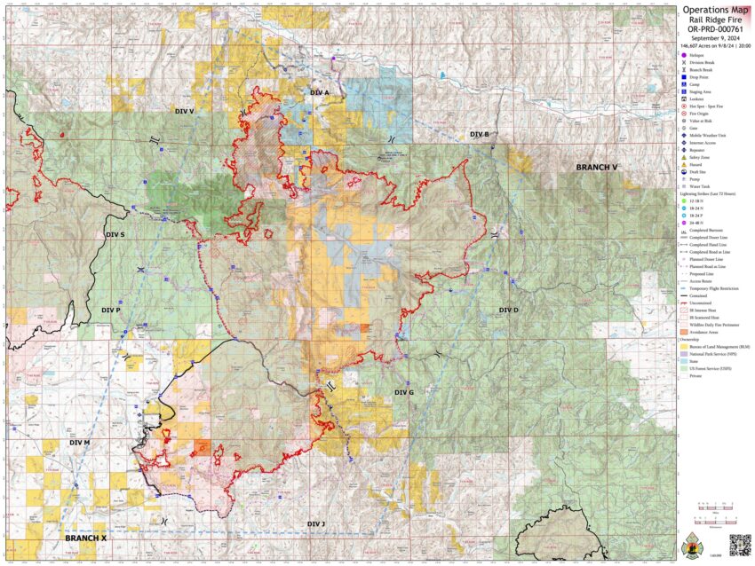 Rail Ridge Fire update: Fire grows to 146,601 acres, crews continue ...
